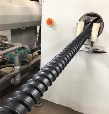 China PP PE Spiral Guard Protector Hose Making Machine PE Prestressed Spiral Pipe Machine for sale