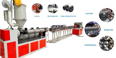 Cina Linea di estrusione per tubi a spirale di carbonio con avvolgimento in HDPE personalizzabile in vendita