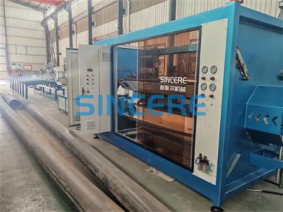 China PE PP PERT Granules And Flakes Plastic Tube Extrusion Line met geavanceerd proces grondstof en 1-20m/min productiesnelheid for sale
