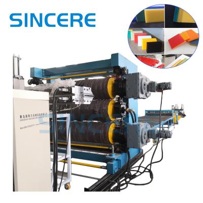 China Horizontal Three Layer Pvc Sheet Extrusion Line 37-160kw for sale