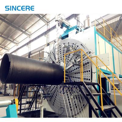 China HDPE Double Hollow Wall Winding Pipe Production Line Machine for sale
