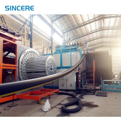 China HDPE Double Hollow Wall Winding Pipe Production Line Machine for sale