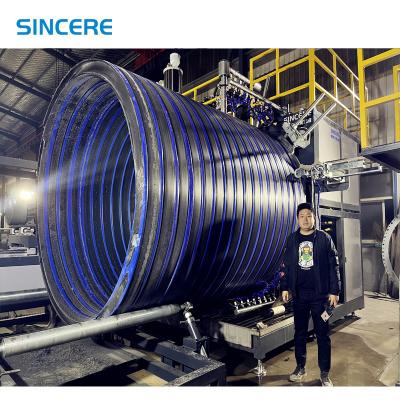 China Siemens HDPE Spiral Winding Pipe Manholes Making Machine Extrusion Line for sale