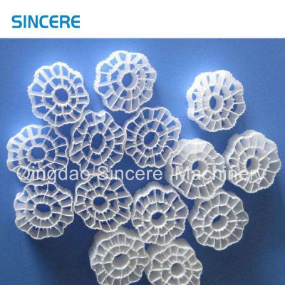 China 64holes Profile Structure Plastic MBBR Manufacturing Equipment Ensuring Plastic Pipe Production and Consistent Output for sale