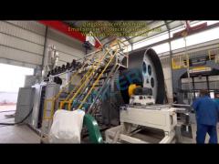 Máquina de fabricação de tubos em espiral de polietileno