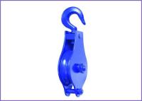 China B100 Korean Type Double Open Single Sheave Pulley Block with Hooks for sale