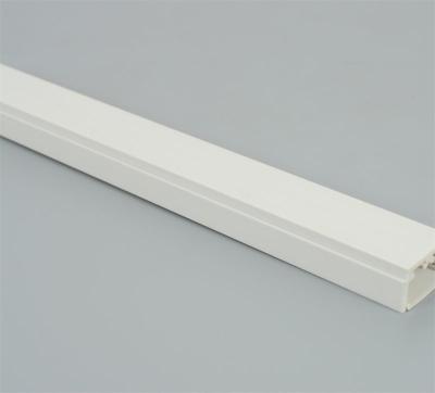 China 2024 White PVC Square Tube Plastic Channel Protective Sleeve for sale