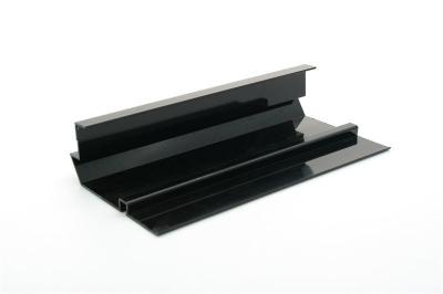China Customized Size PVC Profile Strip Glossy Black Extrusion Plastic Profiles for sale