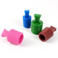China Colorful Soft Silicone Thread Plug Stopper Plastic Profiles Customized for sale