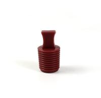 China Colorful Soft Silicone Thread Plug Stopper Plastic Profiles Customized for sale