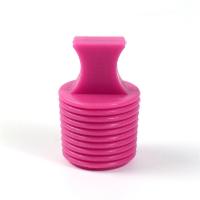 China Colorful Soft Silicone Thread Plug Stopper Plastic Profiles Customized for sale