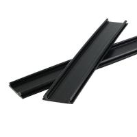 China Customized Size PVC Decorative Profile Black Plastic for sale