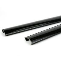 China Customized Size PVC Decorative Profile Black Plastic for sale
