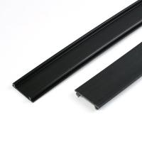 China Customized Size PVC Decorative Profile Black Plastic for sale