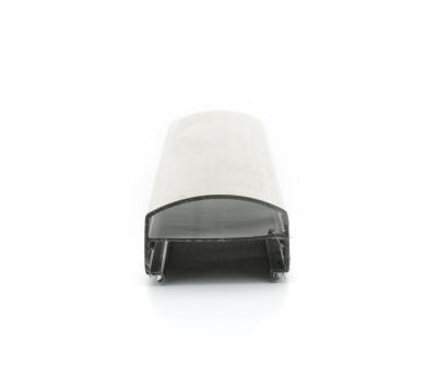 China Black Custom Square PVC Profile Strip For Transportation Plastic Profiles Customized for sale