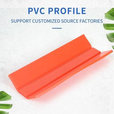 China ISO9001 Hotel Ecycled Plastic Profiles Red Black Pvc Molding Profiles Customized for sale