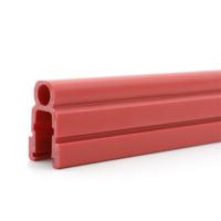 China Red Plastic U Channel Customized Size Building  U Shaped Plastic Channel Profiles Customized for sale