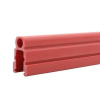 China Red Plastic U Channel Customized Size Building  U Shaped Plastic Channel Profiles Customized for sale