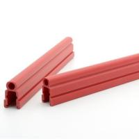 China Red Plastic U Channel Customized Size Building  U Shaped Plastic Channel Profiles Customized for sale