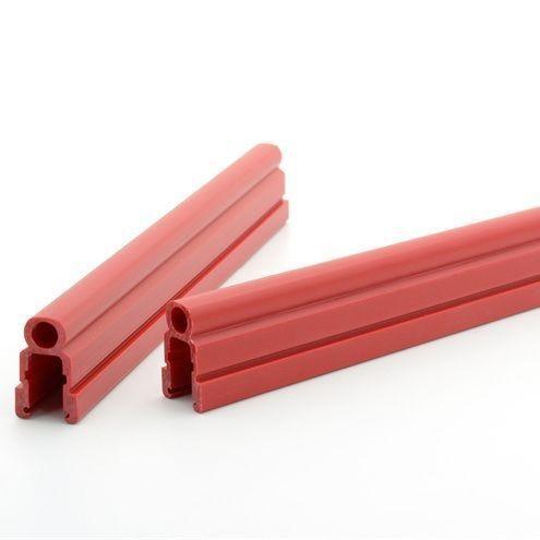 Quality Red Plastic U Channel Customized Size Building U Shaped Plastic Channel Profiles for sale