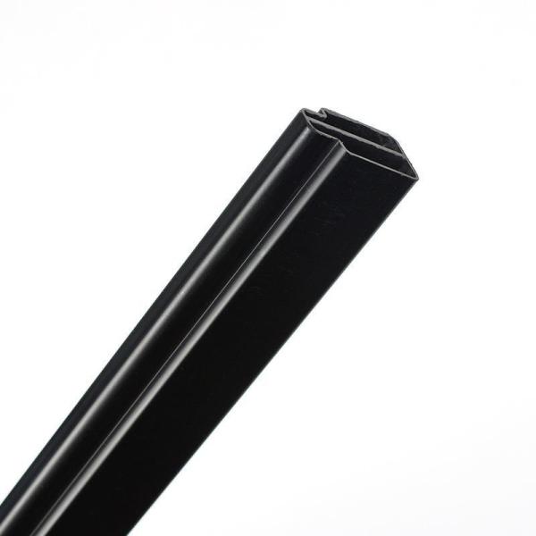 Quality High Strength Abs Plastic Strips Black Channel PVC Trim Strip Profiles for sale