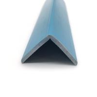 China Angle Protection Building Blue Rigid Pvc Extrusion Corner Triangular Plastic Profile Customized for sale