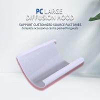 China PC Lampshade Extrusion Molding Outdoor Cream Transparent Diffuser Plastic Profiles Customized for sale