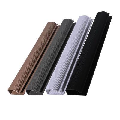 China Custom OEM Raceway Smooth Channel New Design J Channel PVC Raceway Plastic Profiles Customized for sale