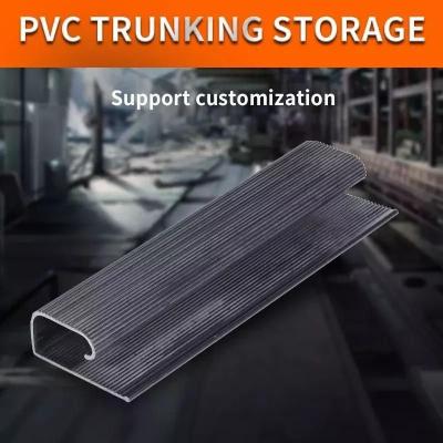 China Wholesale PVC Electrical Cable Trunking for TV Bench Wire Concealment Customized Plastic Profiles for sale