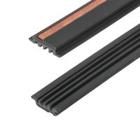 China 2.8cm Electrical Wire Trunking PVC Grey Cable Trunking Tray Protector Plastic Customized Profiles for sale