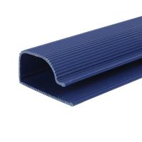China Tray System Blue Plastic Electrical Trunking Solid Flexible J Channel Pvc Cable Trunking Profiles Customized for sale
