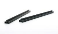China Matte Black Fixed Panel Shower Door Deep U-Channel Profile Plastic Customized for sale