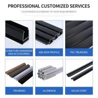 China White Plastic Edge Trim PVC Strip PC Cover Diffuser Profiles for Alluminum Plastic Sheet Customized for sale