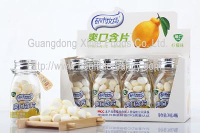 China Mix Mint / Lemon Vitamin C Candy Sweets For Supermarket Shape Available for sale