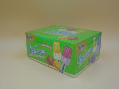 China Children Fruit Hard Candy Lollipops Ice Cream With Fluorescence 8g * 30pcs for sale