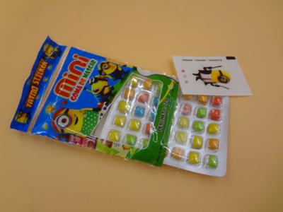 Cina Mini Round Colorful Mixed Chewing gomma Candy per la borsa dei bambini 12g imballata in vendita