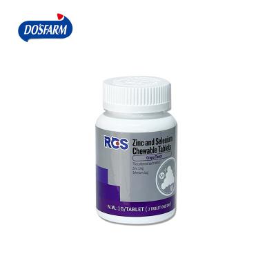China Zinc And Selenium Dietary Supplement Supplier FIZZY Taste Chewable Tablets for sale
