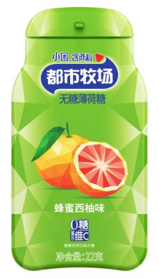 China Vitamin Iron Box Packing Honey Grapefruit Flavor Best Breath Sugar Free Mints Candy Supplier for sale