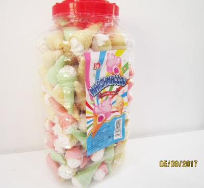 Cina Il gelato d'imballaggio degli spuntini del barattolo modella la caramella gommosa e molle fruttata Candy di sapore, i dolci su misura della caramella gommosa e molle e la morbidezza in vendita