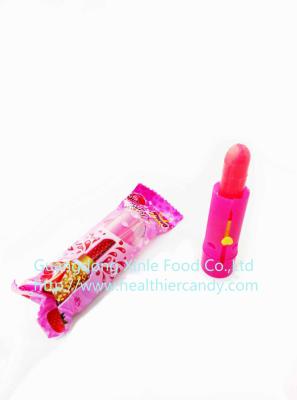 Cina Lecca-lecca del rossetto/lecca-lecca adorabile & divertente nella forma del rossetto con l'accensione di buon prezzo del giocattolo in vendita
