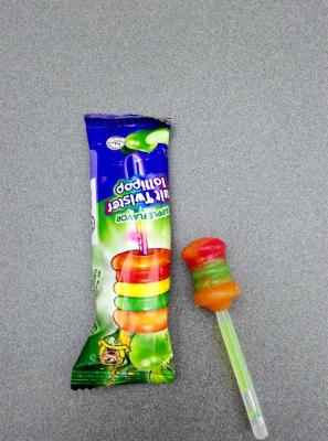 China Fruit Twister Lollipop Funny Shape Healthy Hard Candy Sweet  And Delicious for sale
