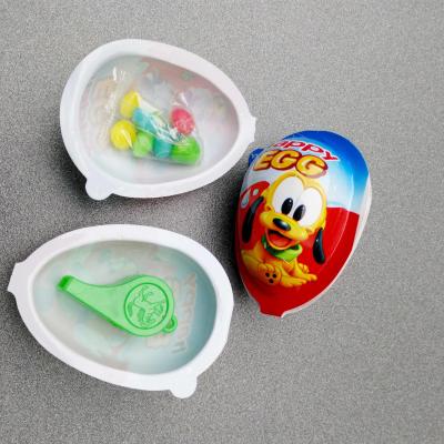 China Happy Egg Jelly bean with funny toy / Novelty egg shape candy packed in for sale