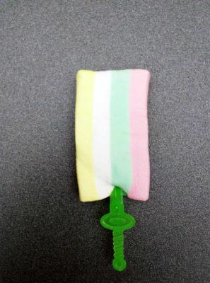 China 14g Popsicle Fruity Soft Candy Marshmallow With Mini Rainbow Stick for sale