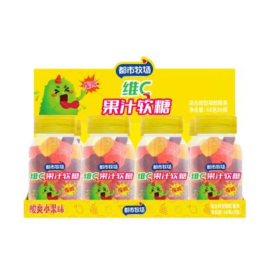China Zuurgummies Vitamine sap Gummy Candy Factory Op maat gemaakte smaak Te koop