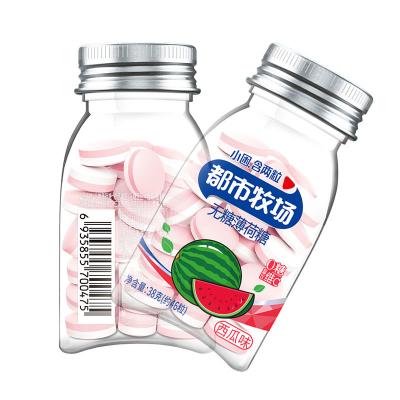 China Bajo contenido de fibra grasa Proteína sandía menta sin azúcar fabrica de caramelos en venta