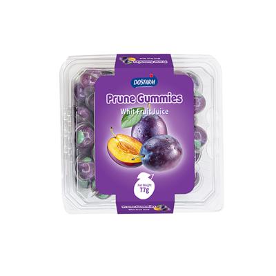 China Prune Gummies with Fruit Juice Low Carbohydrate Content Gummy Candy with Low Sugar Content According To Customer Packing Design for sale