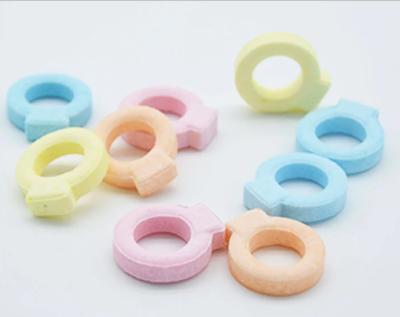 China 4g Diamond Shape Ring Compressed Candy Individual Packing Packed In Jar for sale