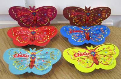 China Butterfly chocolate Eco Friendly Mini Chocolate Chips Cookies Low Sugar Milk & Chocolate Flavor Snack for sale