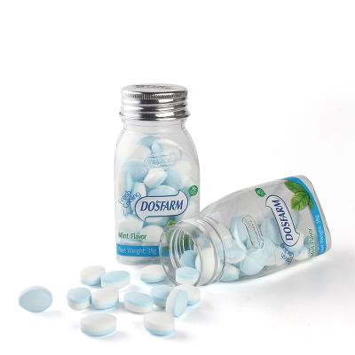 China Embalaje de enfriamiento de la botella del triángulo de Sugar Free Mint Compressed Candy de los bocados de la oficina en venta