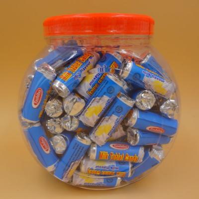 China Round Ring Roll Handmade Milk Tablet Candy 7g Alumimum Paper Packed for sale